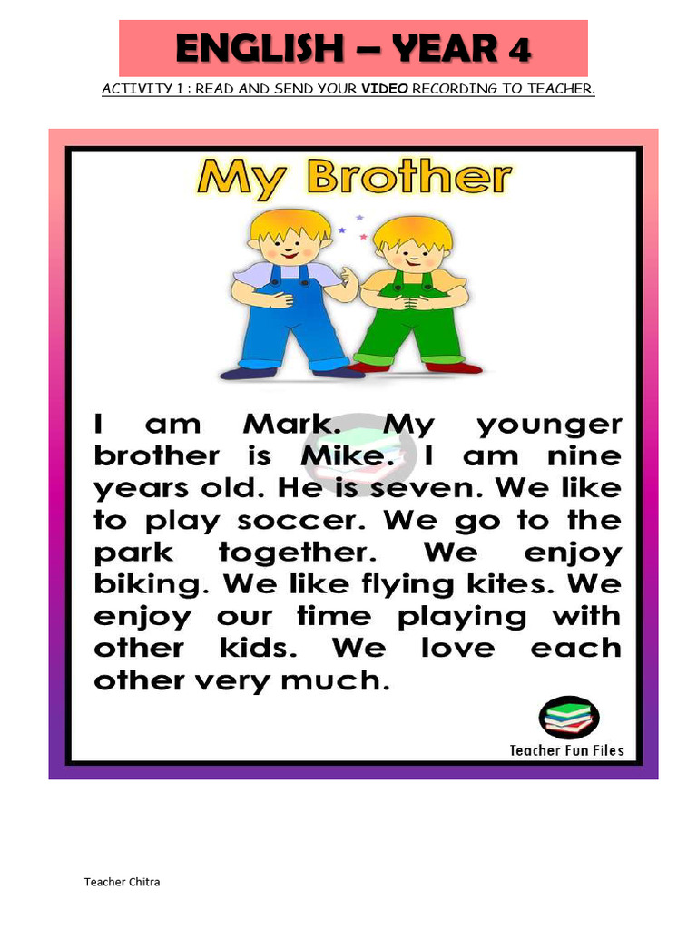 READING WORKSHEET Year 4 | PDF | Language Arts & Discipline