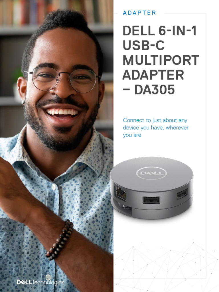 Dell Usb C Multiport Adapter Da305 Datasheet | PDF | Usb | Laptop