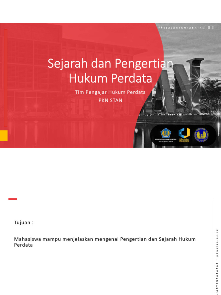 Sejarah Dan Pengertian Hukum Perdata | PDF