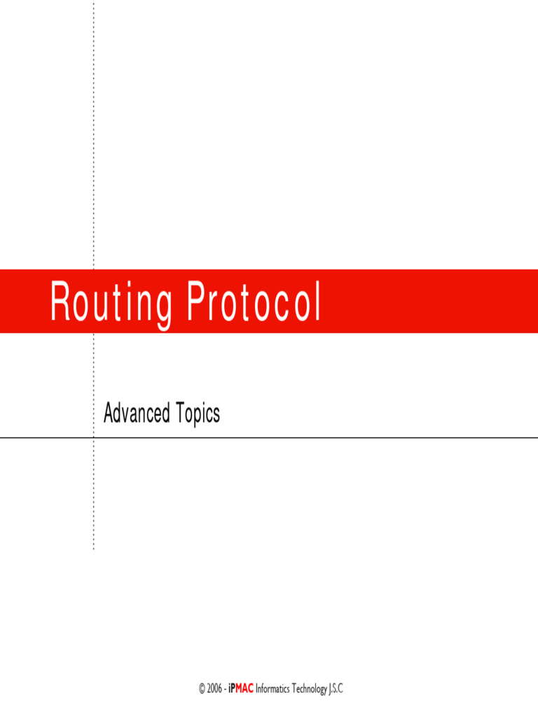 Buoi 29 - Advanced Routing Protocol | PDF | Routing | Network Protocols