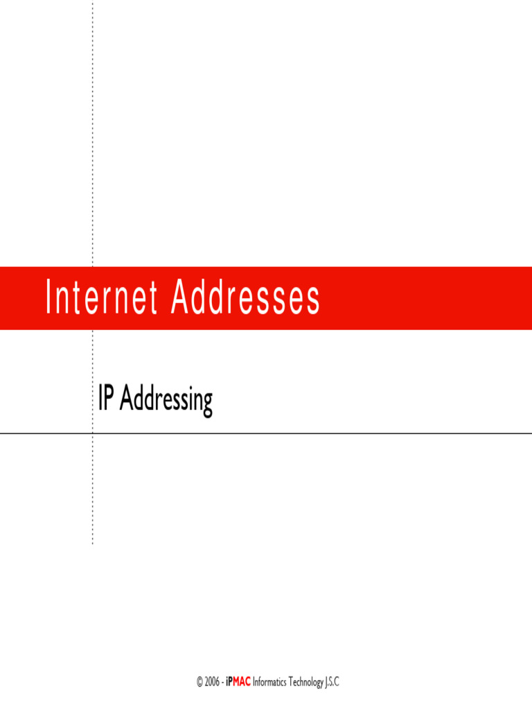 Buoi 9 - IP Addressing - Subnetting | PDF | Ip Address | Internet Protocols