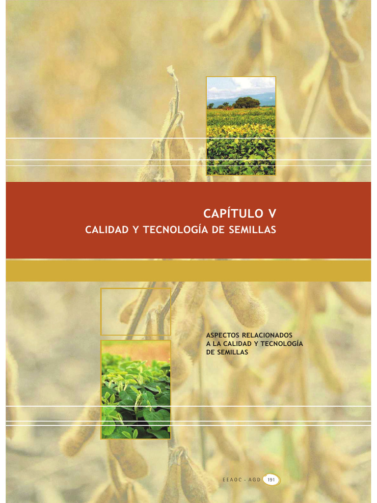 06 Cap5 Calidad De Semilla Pdf Semilla Cosecha