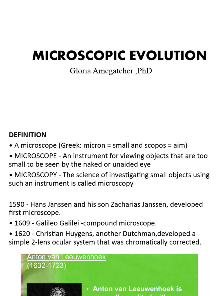Evolution of Microscopes | PDF | Social Science | Young Adult