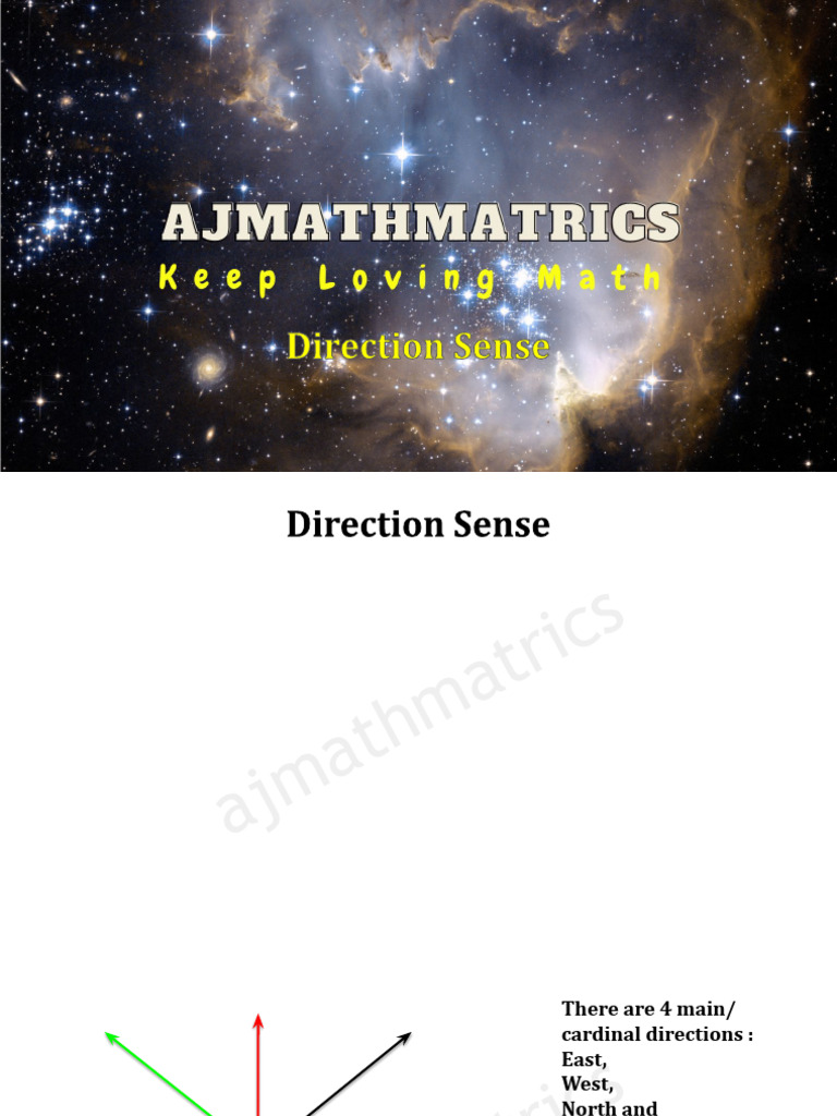 Direction Sense (1) | PDF | Sunset | Shadow