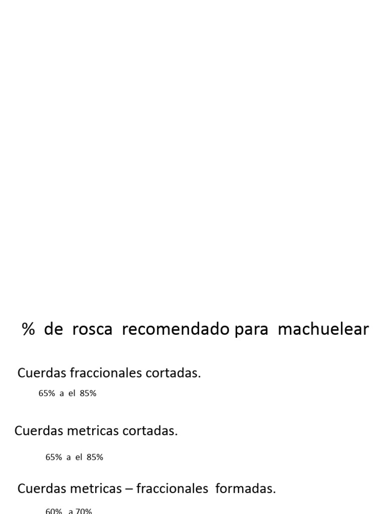 Formula de Calculo de Brocas | PDF