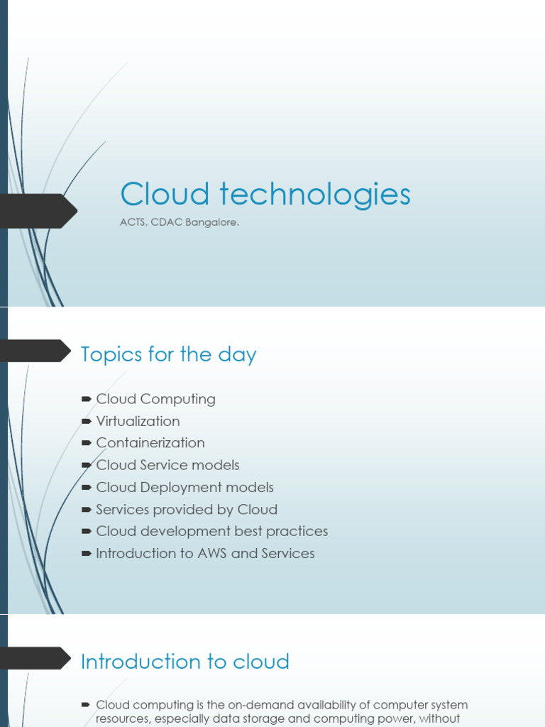 1troduction To Cloud And Virtualization Pdf Virtual Machine Virtualization