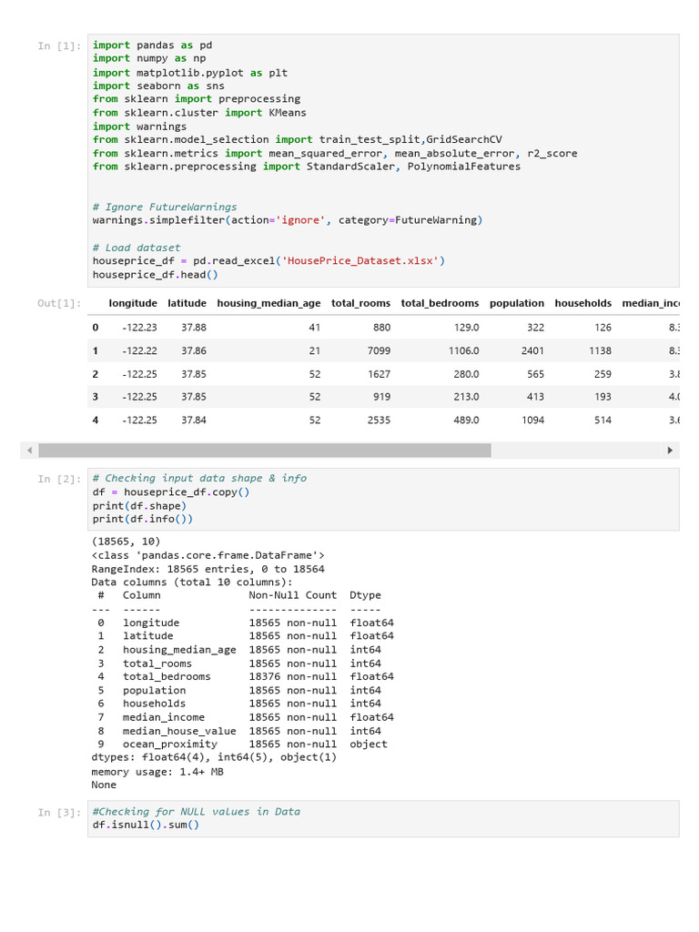 House Price Prediction Models | PDF | Mean Squared Error | Multivariate ...
