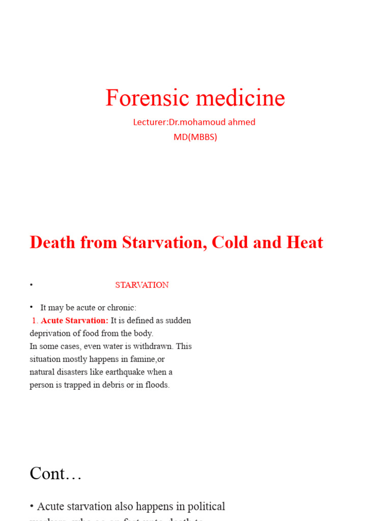 Starvation | PDF | Starvation | Hypothermia