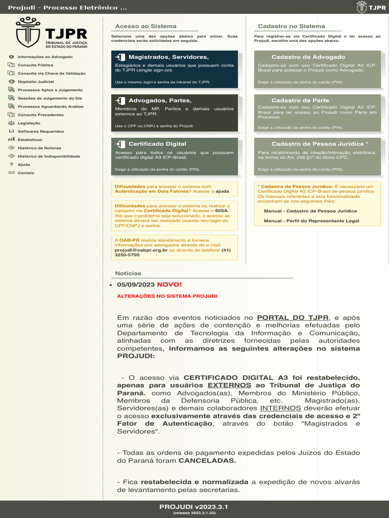 Projudi - Processo Eletrônico Do Judiciário Do Paraná 2 | PDF ...