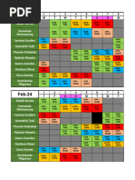 Turning Schedule | PDF