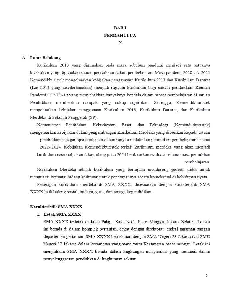 Contoh Kosp 1 | PDF