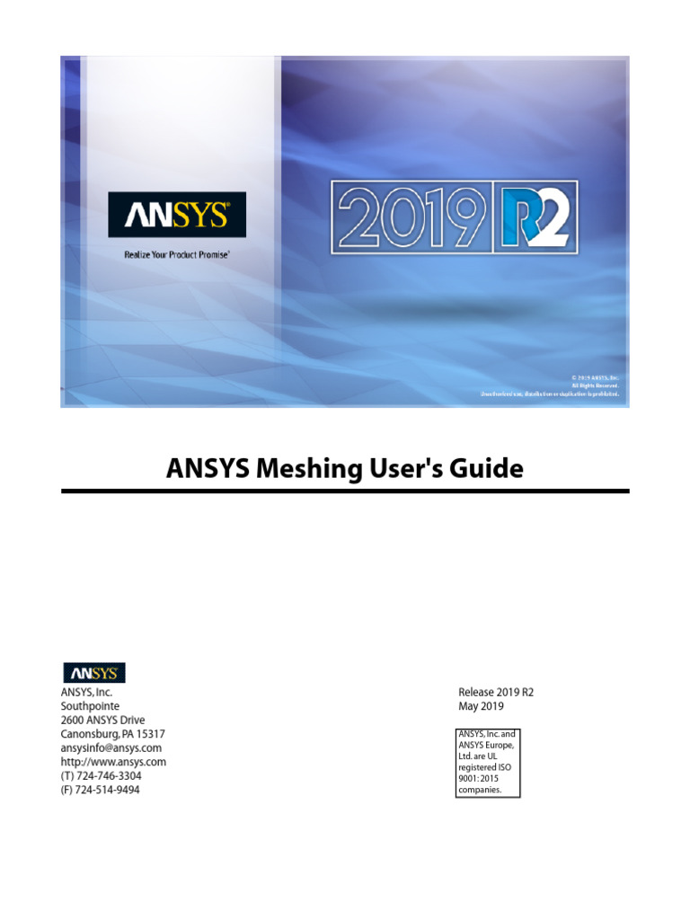 ANSYS Meshing Users Guide | PDF | Tetrahedron | Trademark