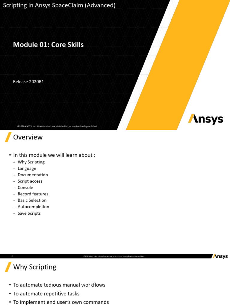 SCDM Scrip 2020R1 EN LE01 | PDF | Python (Programming Language) | Scripting Language