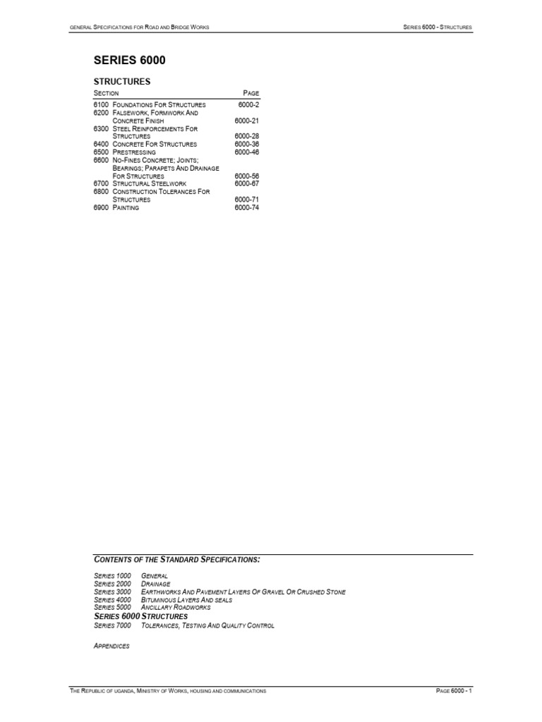 Specifications 6000 Structrues | PDF | Deep Foundation | Concrete