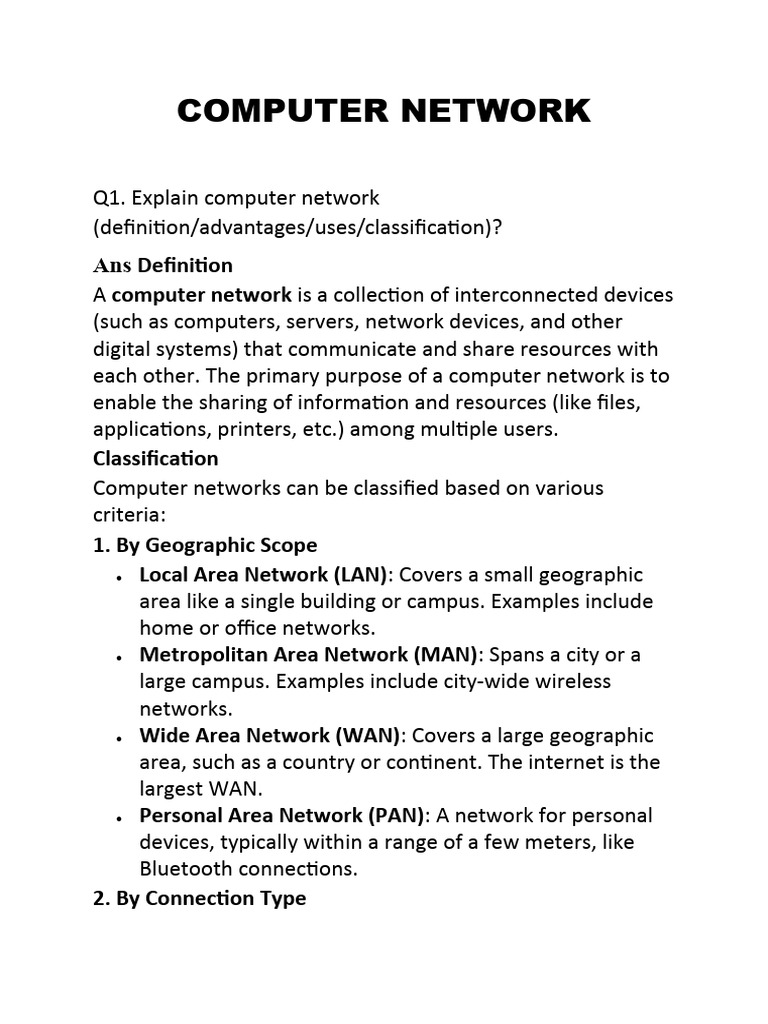Computer Network Pdf Computer Network Osi Model