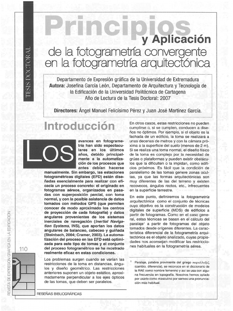 Principios y Aplicacion de La Fotogrametria Conver | PDF