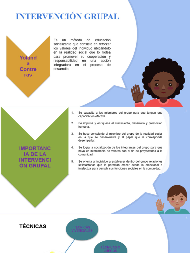 Intervención Grupal: Fases y Técnicas | PDF | Planificación | Evaluación