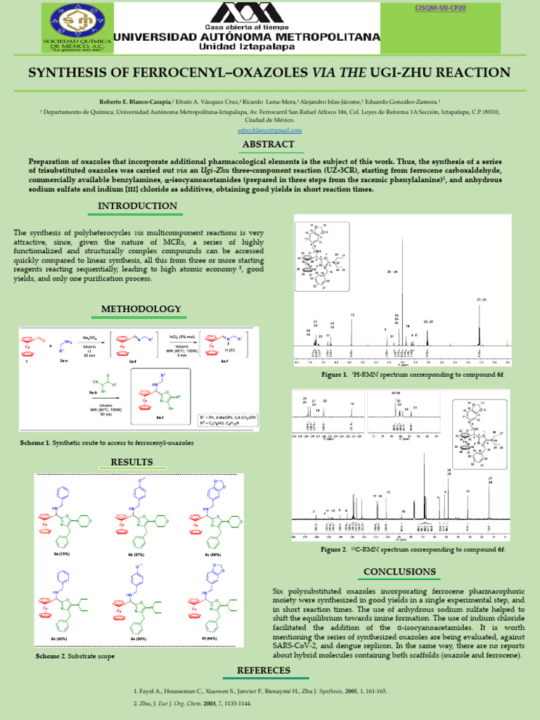POSTER EDREI 24-Ago-2022 | PDF | Organic Synthesis | Chemical Reactions