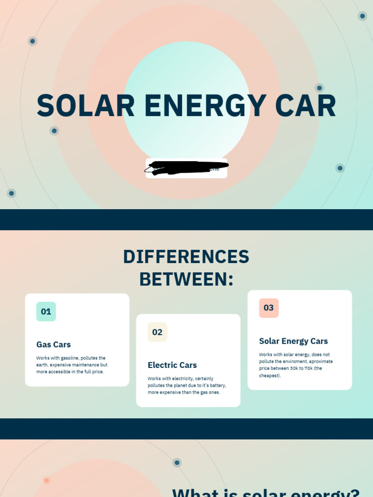 Solar Energy Cars: Benefits & Insights | PDF | Solar Energy | Solar Power