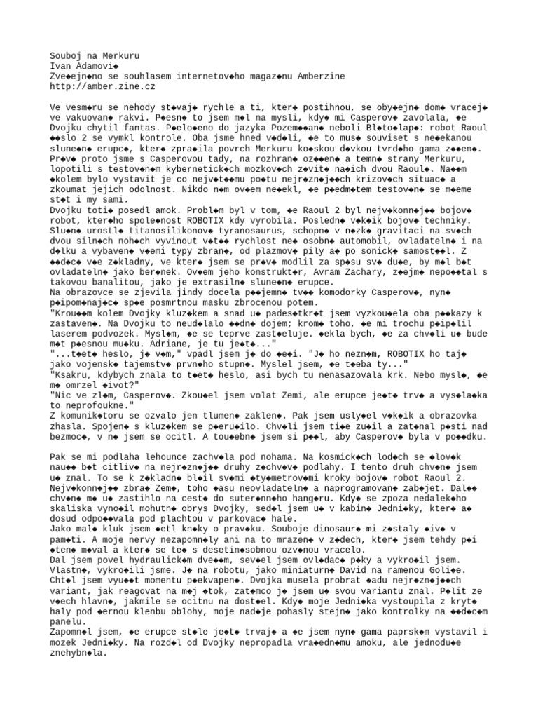 Adamovic, Ivan - Souboj - Na - Merkuru | PDF