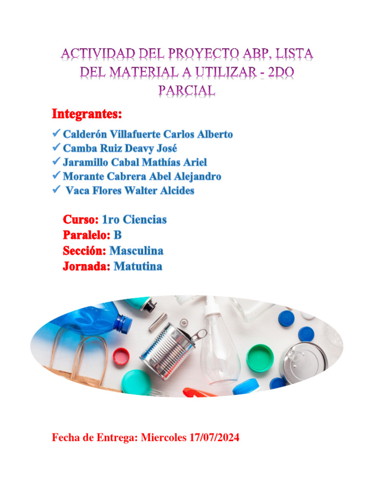 Actividad Del Proyecto Abp2.1.3 | PDF