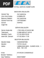 Ariza Kayit Formu | PDF