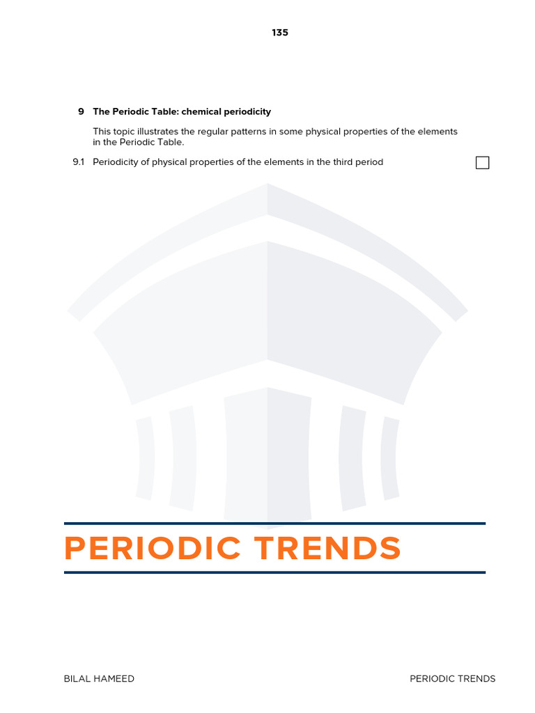 3 Periodic Trends Notes | PDF | Periodic Table | Chemical Bond