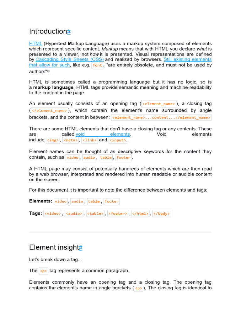 Html Pdf Html Element Html