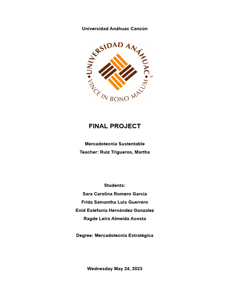 Final Proyect AlgaBottle | PDF | Sustainability | Plastic