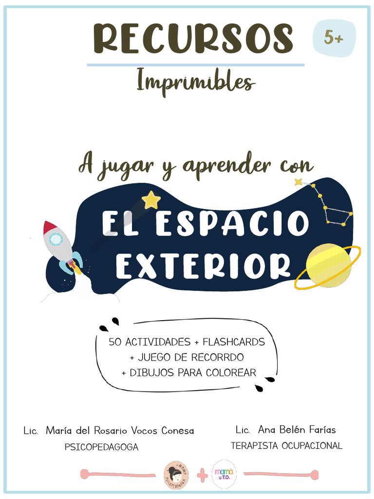 Actividades Imprimibles sobre el Espacio | PDF | Planetas | Sistema solar