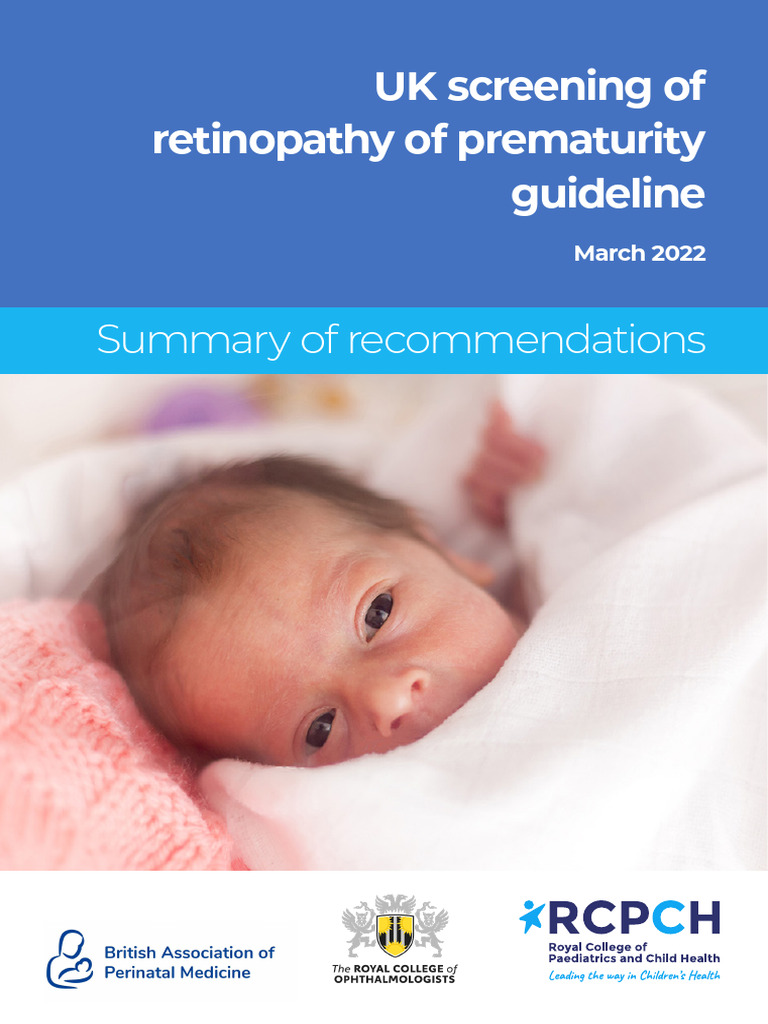 ROP Screening Guideline Summary Recommendations 2022 With Alert | PDF ...