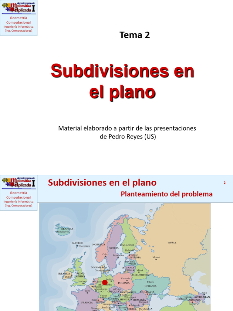 Subdivisiones en el Plano: Algoritmos y Técnicas | PDF | Polígono ...