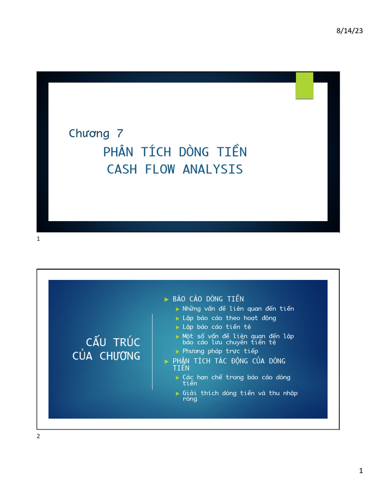 Chapter7 CashFlows | PDF