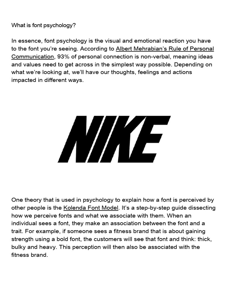 Font Psychology PDF | PDF | Typefaces | Serif Font Psychology PDF | PDF | Typefaces | Serif