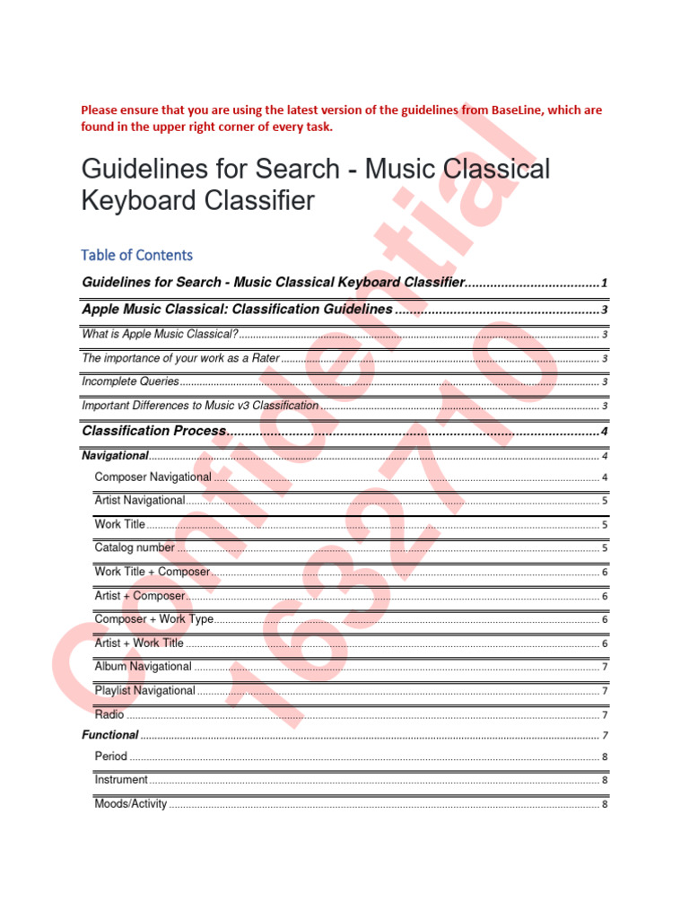 Guidelines For Search - Music Classical Keyboard Classifier | PDF ...