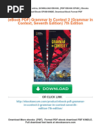 Grammar in Context 3 Seventh Edition | PDF
