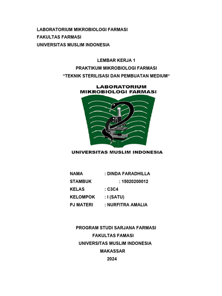 LK Teknik Sterilisasi Dan Pembuatan Medium | PDF | Sains & Matematika