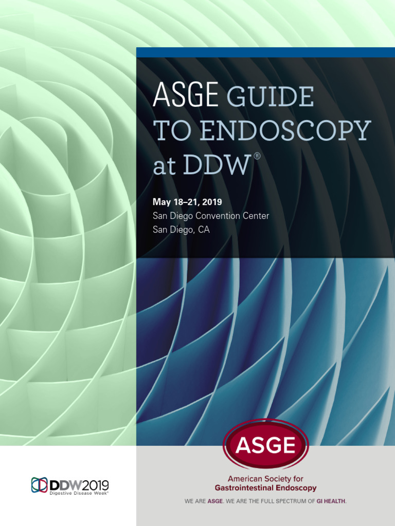 Asge-Ddw Guide 2019 | PDF | Endoscopy | Gastroenterology