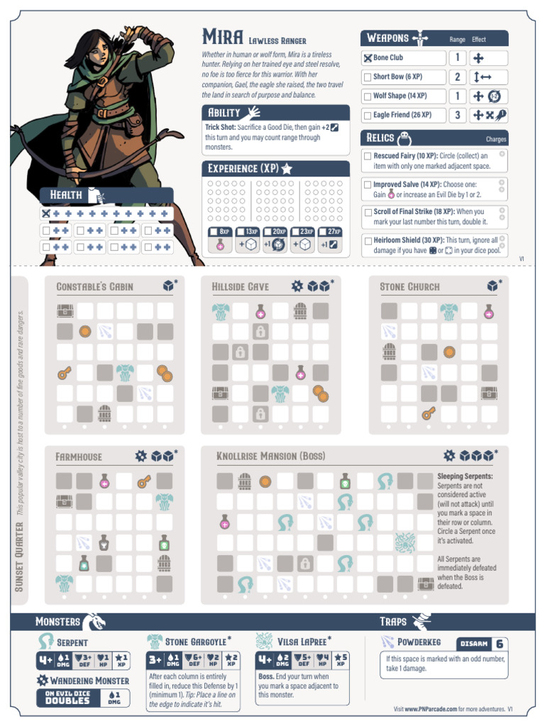 Dungeon Pages - YLA WK 14 Mira - Lawless Ranger (Sunset Quarter) | PDF