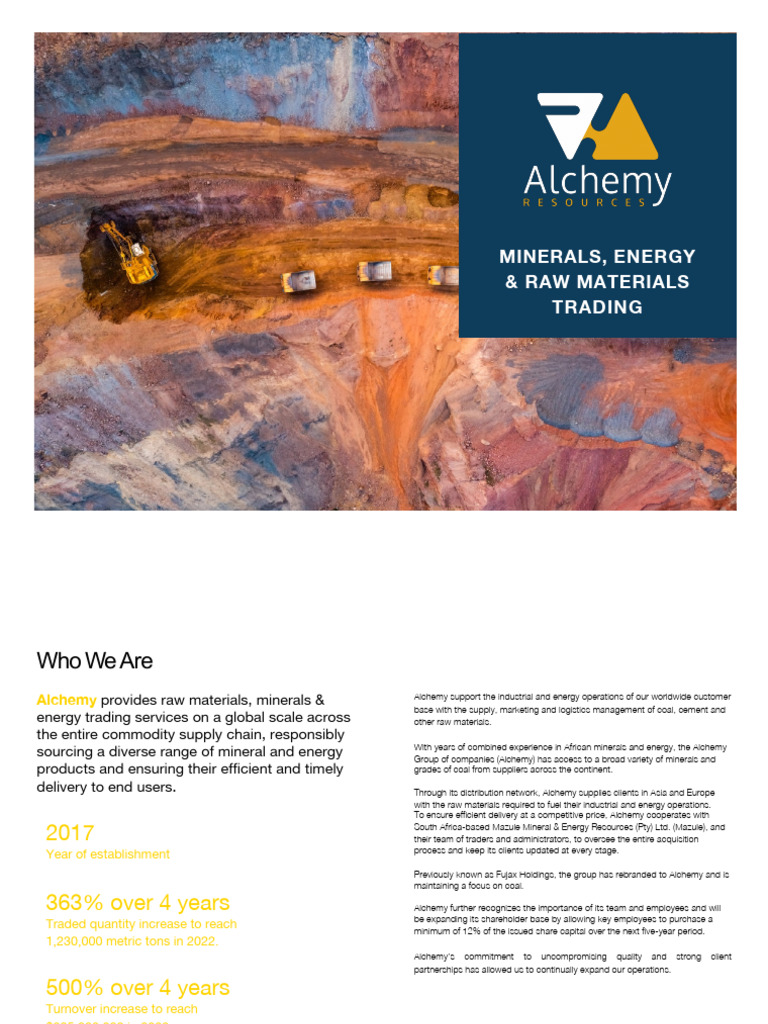 Alchemy Profile | PDF | Logistics | Supply Chain