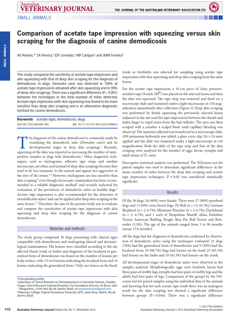 Comparison of Acetate Tape Impression With Squeezing Versus Skin | PDF ...