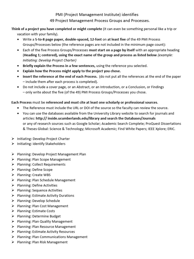 Project #1 PMI | PDF | Business