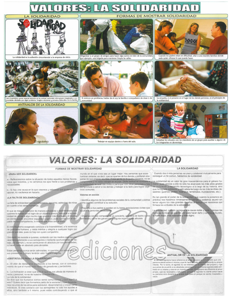 Valores La Solidaridad | PDF