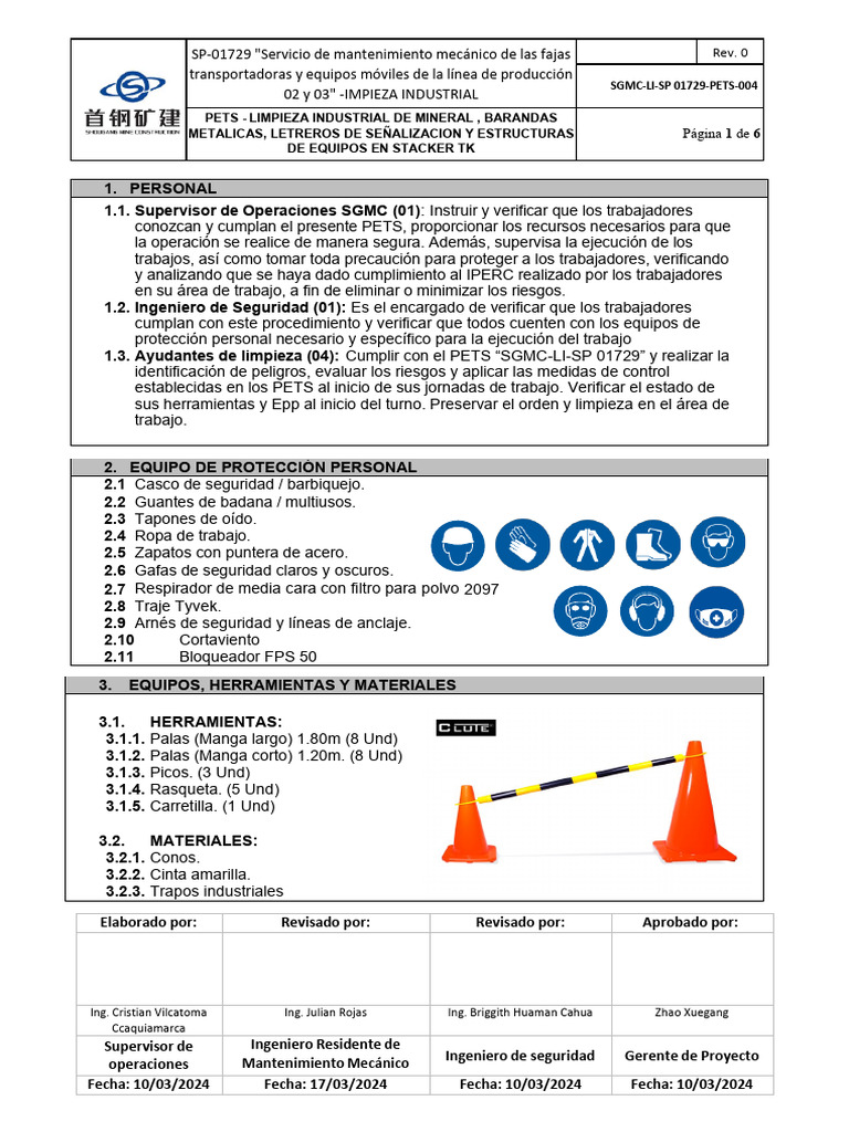 04.-Sgmc-Li-Sp01729-004 Limpieza Industrial de Mineral, Barandas Metalicas, Letreros de ...