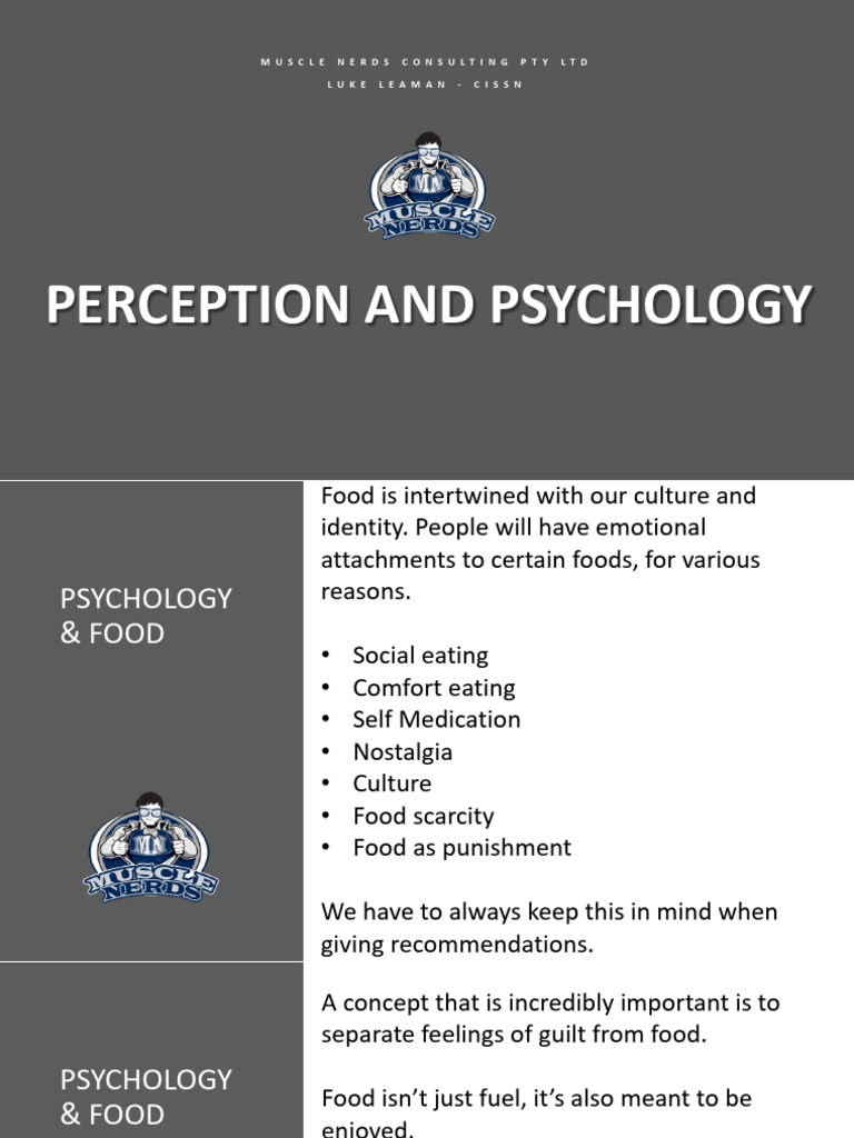 M1 Perception Psychology Slides For Download Min | PDF | Psychology | Hedonism