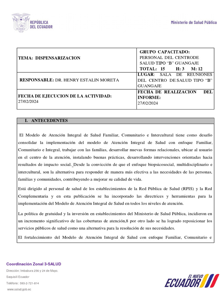 Ficha Familiar y Dispensarización Salud | PDF | Las enfermedades no ...