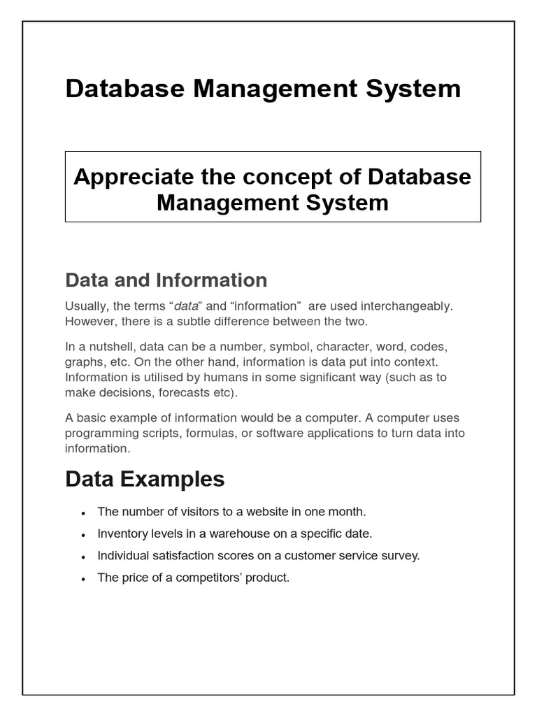 Database Management System 11 Download Free Pdf Databases Relational Database