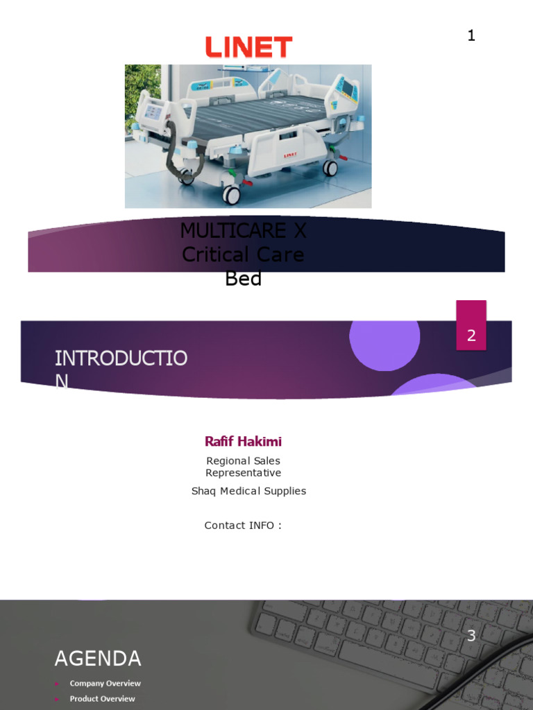 LINET Multicare Bed Presentation | PDF | Intensive Care Unit | Social Programs