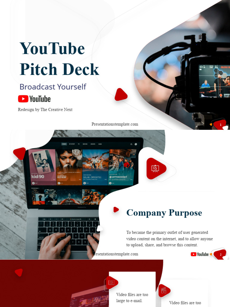 YouTube Pitch Deck Overview | PDF | You Tube | Video