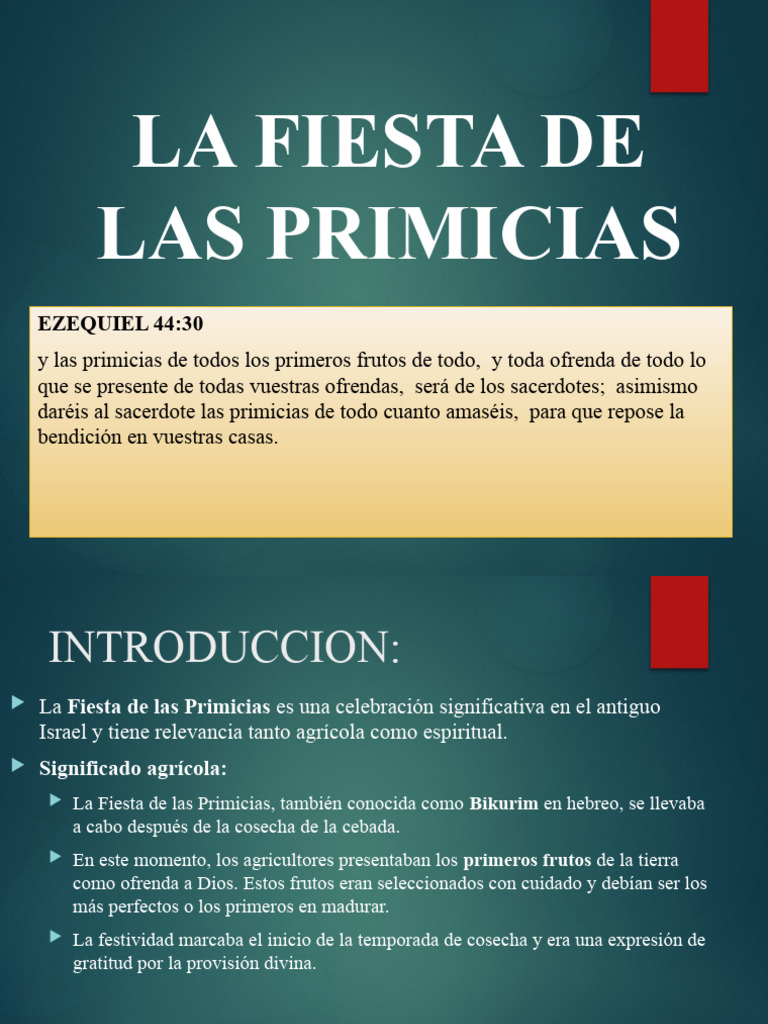 Las Primicias | PDF | La resurrección de Jesús | Pascua
